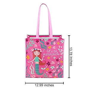 Stephen Joseph, Large Recycled Gift Bag with Handles, Kids Reusable Birthday Party Gift Bag, Shopping Bag