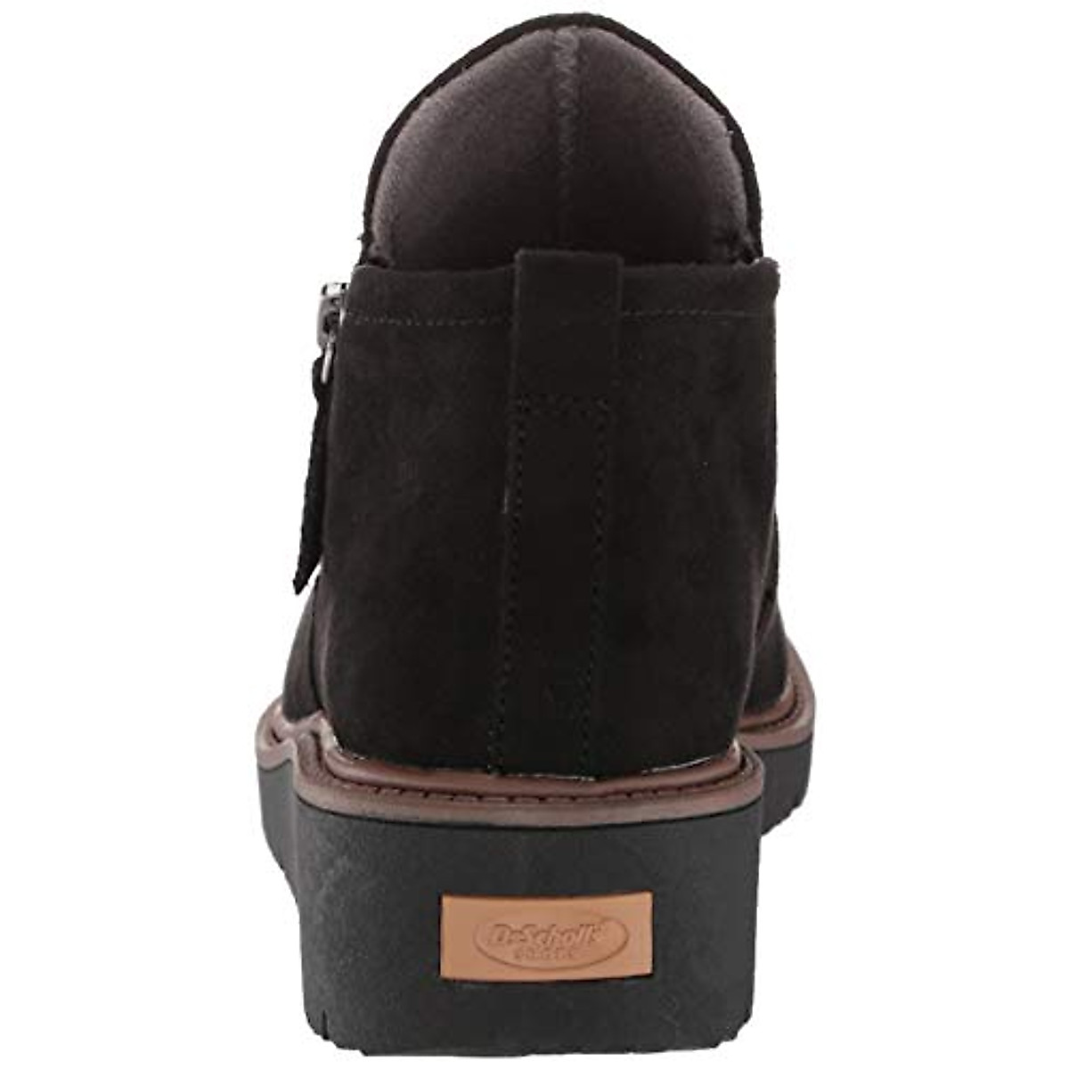 Dr. Scholl's Shoes Women's Lanyn Ankle Boot, Black Microfiber, 8 US