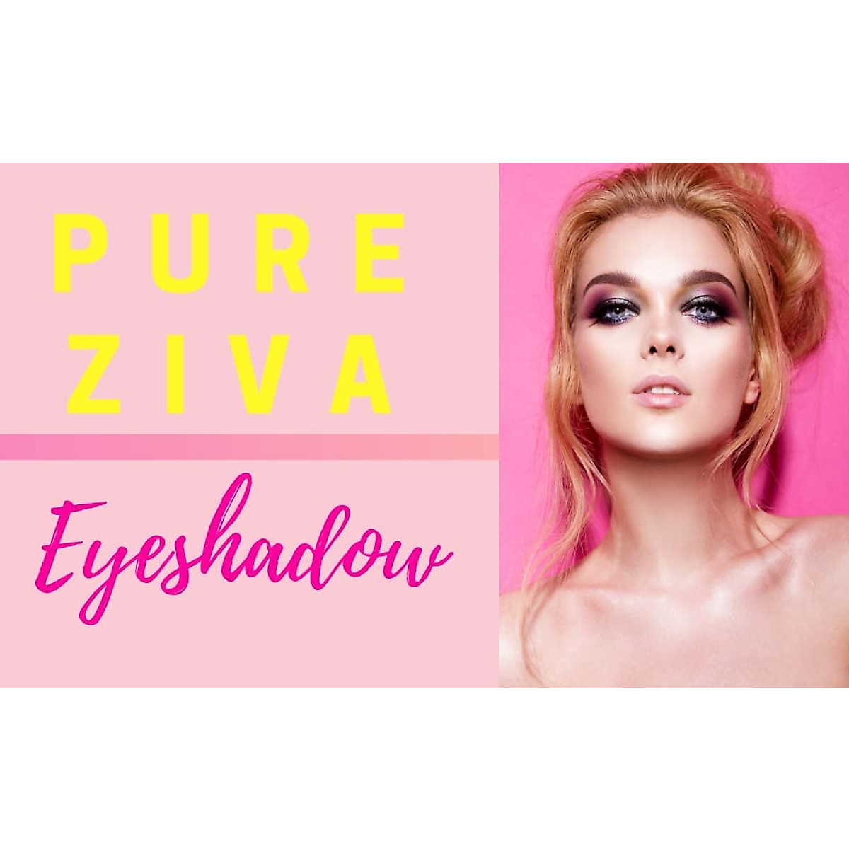 Pure Ziva Purple Smoke Violet Matte Opaque Mauve Pressed Powder Single Vegan Eyeshadow; Talc, Paraben & Cruelty Free