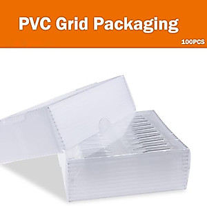 PEKYBIO Vial Insert, 6x31 mm Clear Glass Insert Conical Base, Volume 300 ul, Pack of 100