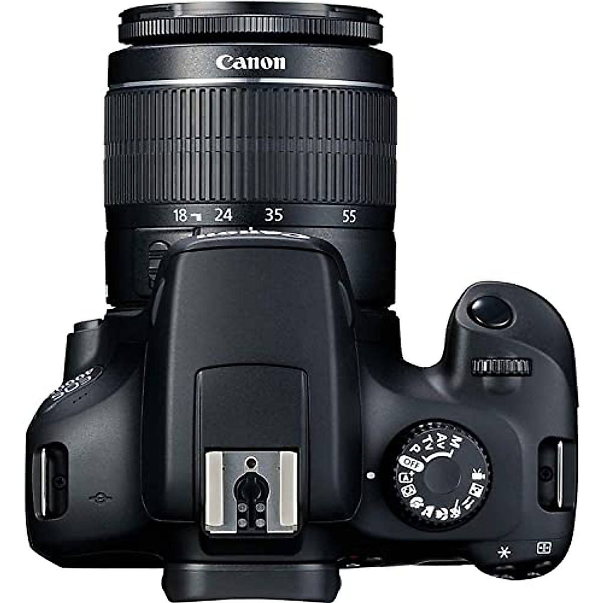Canon EOS 4000D / Rebel T100 DSLR Camera w/EF-S 18-55mm f/3.5-5.6 Lens 3 Lens Kit Bundled with 128GB Memory + Wide Angle Lens + Telephoto Lens + Flash + More (Renewed) Black