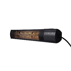 Newair Outdoor Electric Infrared Wall Patio Space Heater, 1500 Watts, Rose Gold Radiant Tube Heating, Remote Control, 2 Wall Mounts, Mounting Hardware for Outdoor Spaces, Patios, Porches and More