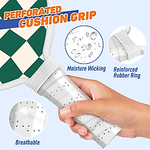 Pickleball Paddles Set USAPA Approved, Lightweight and Durable with Unique Design, USAPA Approved Pickleball Paddles Set of 4, 4 Pickleball Balls, Pickleball Bag, Pickleball Paddles