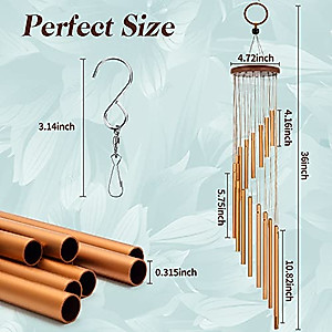 Wind Chimes for Outside - 36 Inch Wind Chime with 18 Aluminum Tubes for Home Garden Patio Decoration