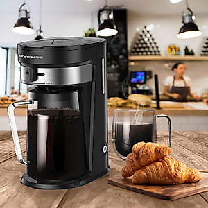 OVENTE 3-Quart Iced Tea and Coffee Maker with Strength Selector & Infuser Chamber - Perfect for Iced Coffee, Latte, Tea, Lemonade, Flavored Water, Black CMT215B