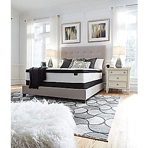Signature Design by Ashley California King Size Chime 12 Inch Medium Firm Hybrid Mattress with Cooling Gel Memory Foam