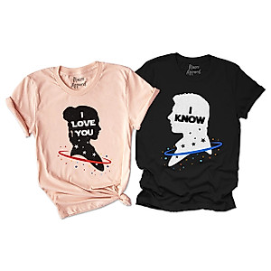 NACRE APPAREL I Love You I Know His and Hers Gift for Couples Matching Anniversary T-Shirt
