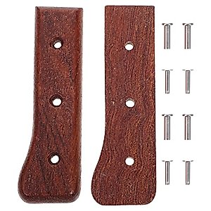 PacuM 2pcs Wood Knife Scales Kitchen Knife Handle Knife Repair Handle for Sashimi Natural Wood Handle Replacement (Color : Light Brown)