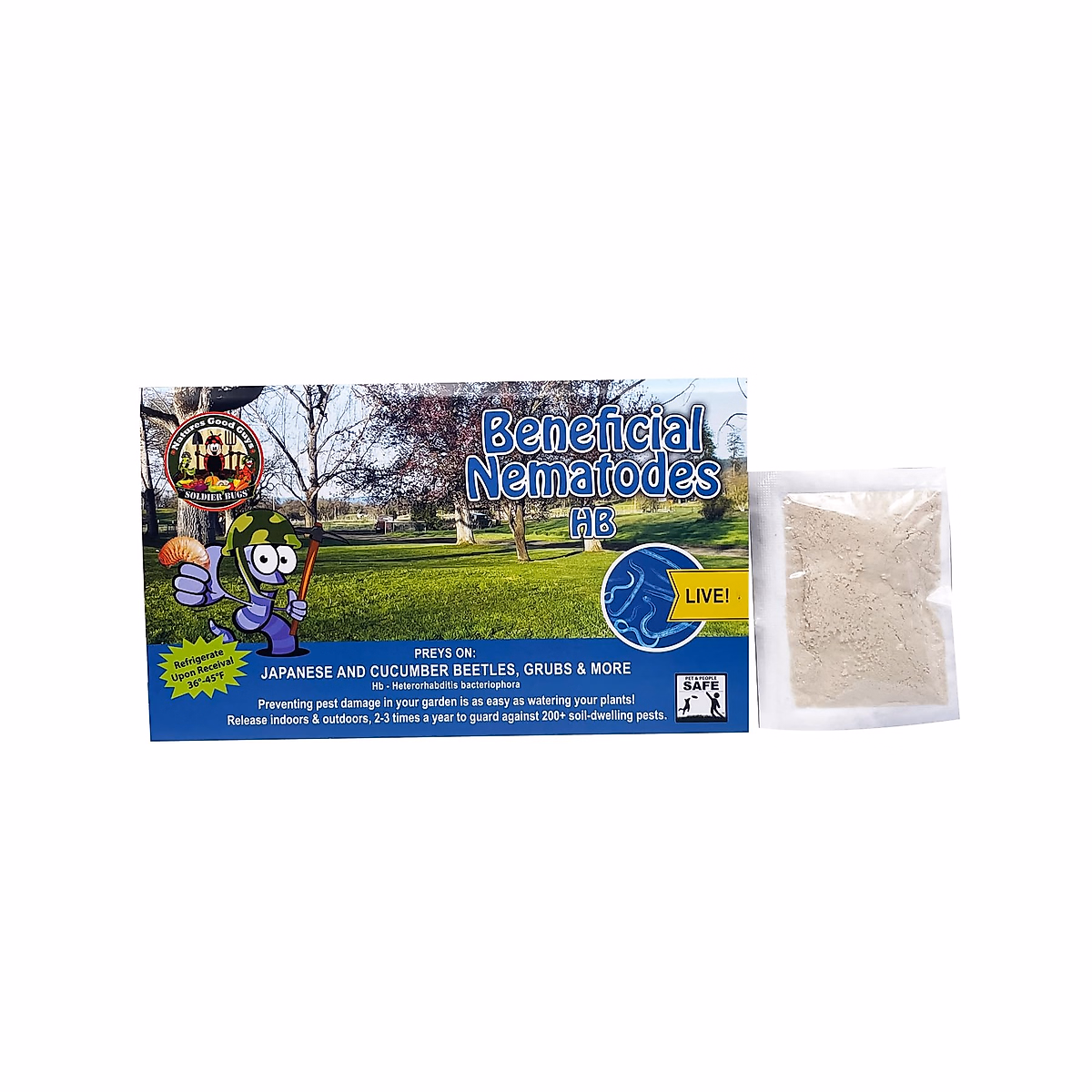 Beneficial Nematodes Heterohabditis bacteriophora HB (5 Million)