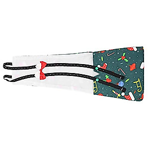 Pssopp Pet Chicken Diaper Washable Reusable Poultry Cloth Diaper for Goose Duck Hen Chicken (Cream‑Coloured Christmas L)