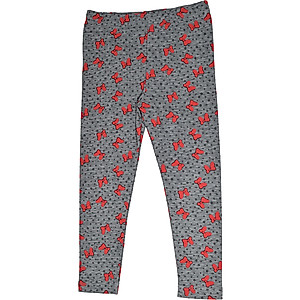 Disney Minnie Mouse Infant Baby Girls Ruffle Long Sleeve Graphic T-Shirt & Leggings Grey 18 Months