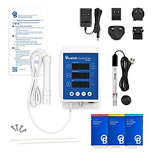Bluelab Guardian Monitor Wi-Fi for Real-time pH, Temperature, and Conductivity (TDS) Measurements in Water with Calibration, 3 in 1 Digital Nutrient Meter for Hydroponic Systems and Indoor Plant Grow