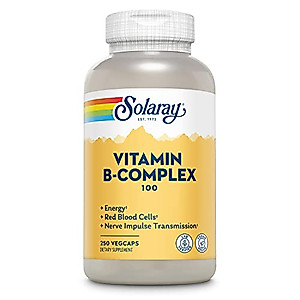 Solaray B Complex Supplement, 100mg, 250 Count