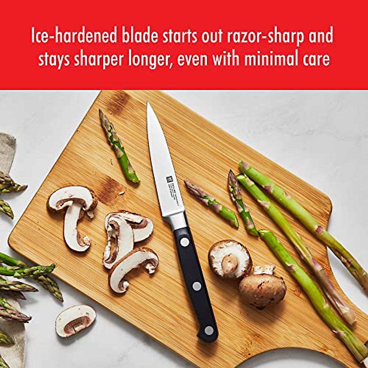 ZWILLING Professional S 7-Piece Razor-Sharp German Block Knife Set With Black Rubberwood Block, Made in Company-Owned German Factory with Special Formula Steel perfected for almost 300 Years