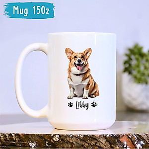Pembroke Welsh Corgi Customized Name Coffee Mug, Personalized Pembroke Welsh Corgi Coffee Mug Cup Gifts For Mom Dad Dog Lovers, Pembroke Welsh Corgi Owner Gifts For Men Women, Tea Cups 11oz 15oz
