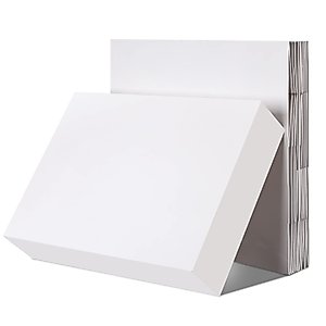 Tudomro 10 Pack 19 x 14 x 4 Inch Cake Box, Cardboard Cake Boxes, Large Rectangle Boxes, Kraft Non Window Bakery Pastry supplies(White)