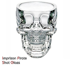 Tvoip 2PCS Kitchen & Dining Entertaining Glassware Drinkware Old Fashioned Glasses Skull Cup for Serving Scotch Whiskey Mixed Drinks (2)