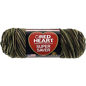 Red Heart Camouflage Super Saver Yarn 6/Pk 6 Pack