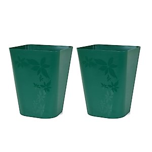 Mintra Home Trash Bins (Green, 12 Liter (3 Gallon) - 2 Pack)
