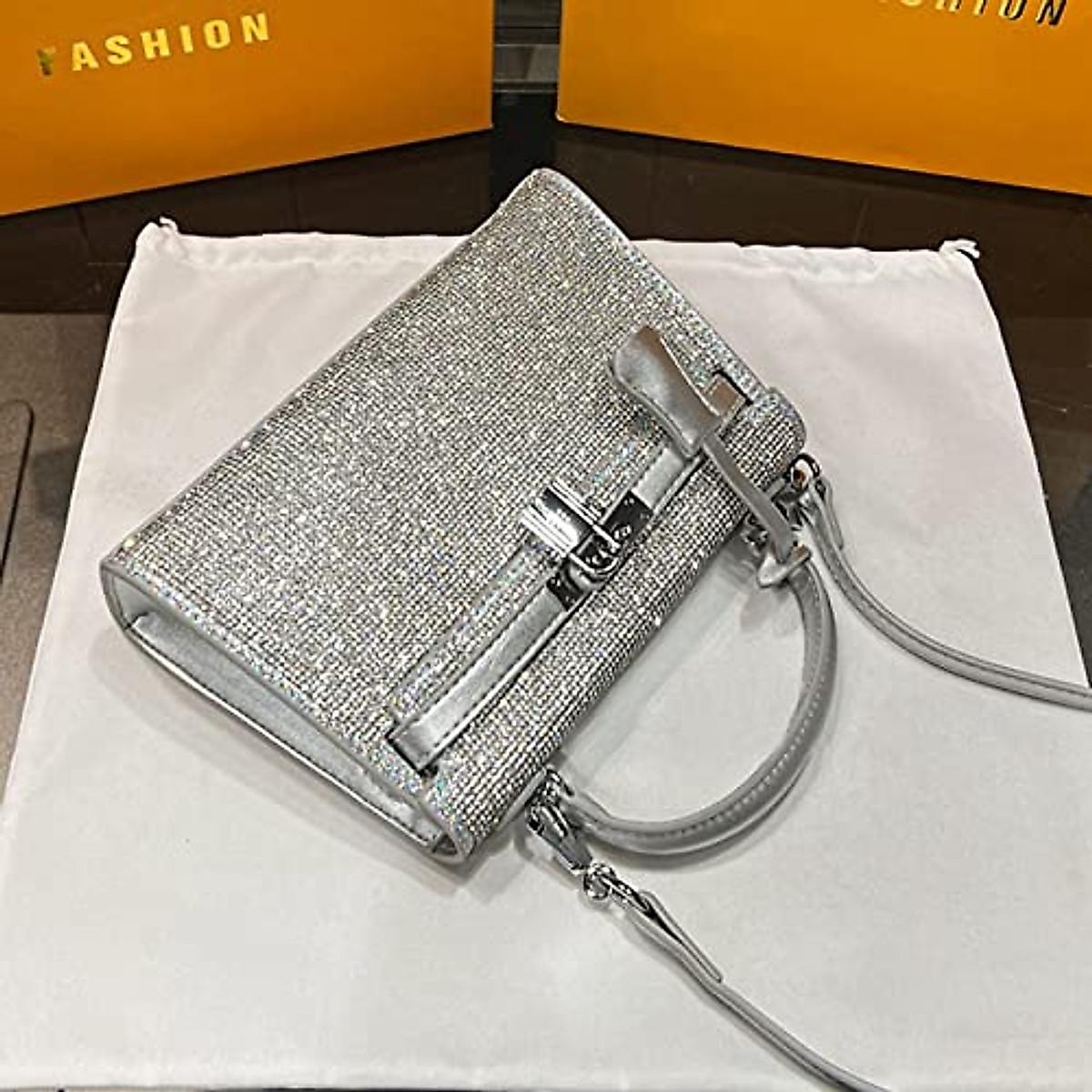 Women's Evening Bag, Rhinestone Top-Handle Bags Clutch Purse for Women Tote Bag Satchel Bag Handbag
