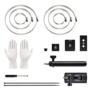 Holicfun 2-in-1 Security Camera and Solar Panel Pole Mount for Ring, Eufy, Arlo, Reolink Solar Panels and Cams (White)