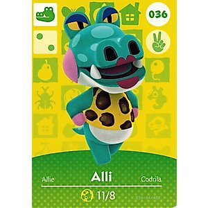Animal Crossing Happy Home Designer Amiibo Card Alli 036/100