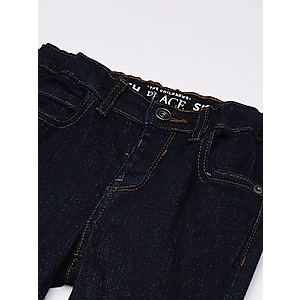The Children's Place Baby Boys and Toddler Boys Stretch Skinny Jeans, Dark Rinse Wash, 3T