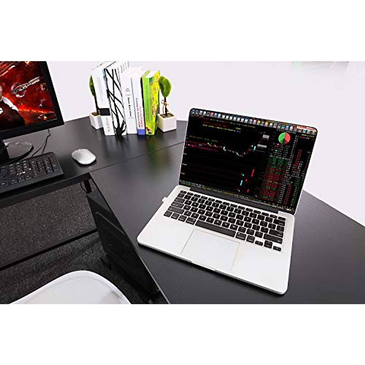 Homemark Computer Desk L Shaped Coner Desks 66.1" with Modern Simple Design and Extra Large Desk Space for Home Office and Student Writing Gaming Desktop Table (Black)