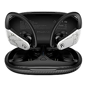 PALOVUE Bluetooth Headphones True Wireless Earbuds with Charging Case IPX9 Waterproof Stereo Sound Earphones Built-in Mic in-Ear Headsets Deep Bass for Sport Running, Fast Pair
