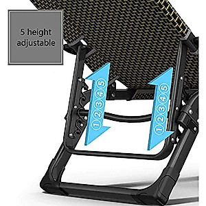WYKDD Folding Zero Chair Outdoor Picnic Camping Sunbath Beach Chair Relax Chair Recliner Lounge Chairs