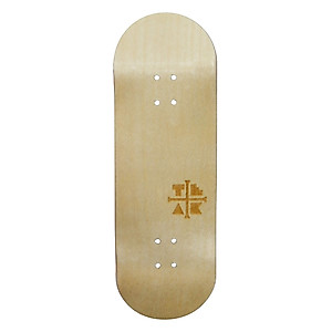 Teak Tuning Prolific Wooden Fingerboard Deck, The Classic - 34mm x 97mm - Handmade, Pro Shape & Size - Five Plies Wood Veneer - Includes Prolific Foam Tape