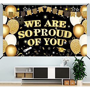 2023 Graduation Party Decorations, We are So Proud of You Backdrop Banner, We are So Proud of You Banner for Graduation Decorations 2023, Congrats Grad Party Decorations, Class of 2023 Decorations