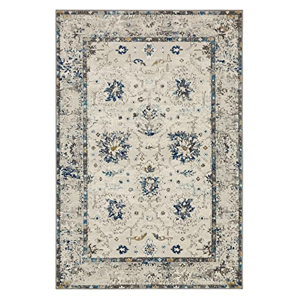 Mohawk Home Shea Traditional Floral Ornamental Gray 3' 11" x 6' Area Rug Perfect for Living Room, Dining Room, Office