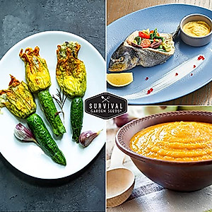 Survival Garden Seeds - Golden Zucchini Seeds for Planting - Packet with Instructions to Plant and Grow Yellow Zucchini Vegetables in Your Home Vegetable Garden - Non-GMO Heirloom Variety