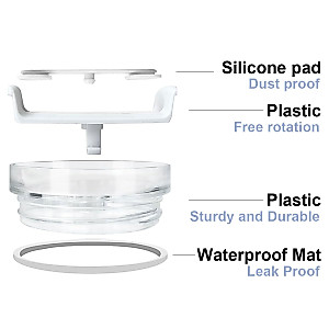 JLDLAI 2 Pack Tumbler Lid for Stanley 40 oz Cup,Replacement Lids for Stanley Tumblers Travel Coffee Mug Spill Proof Splash Resistant Silicone Sliding Covers