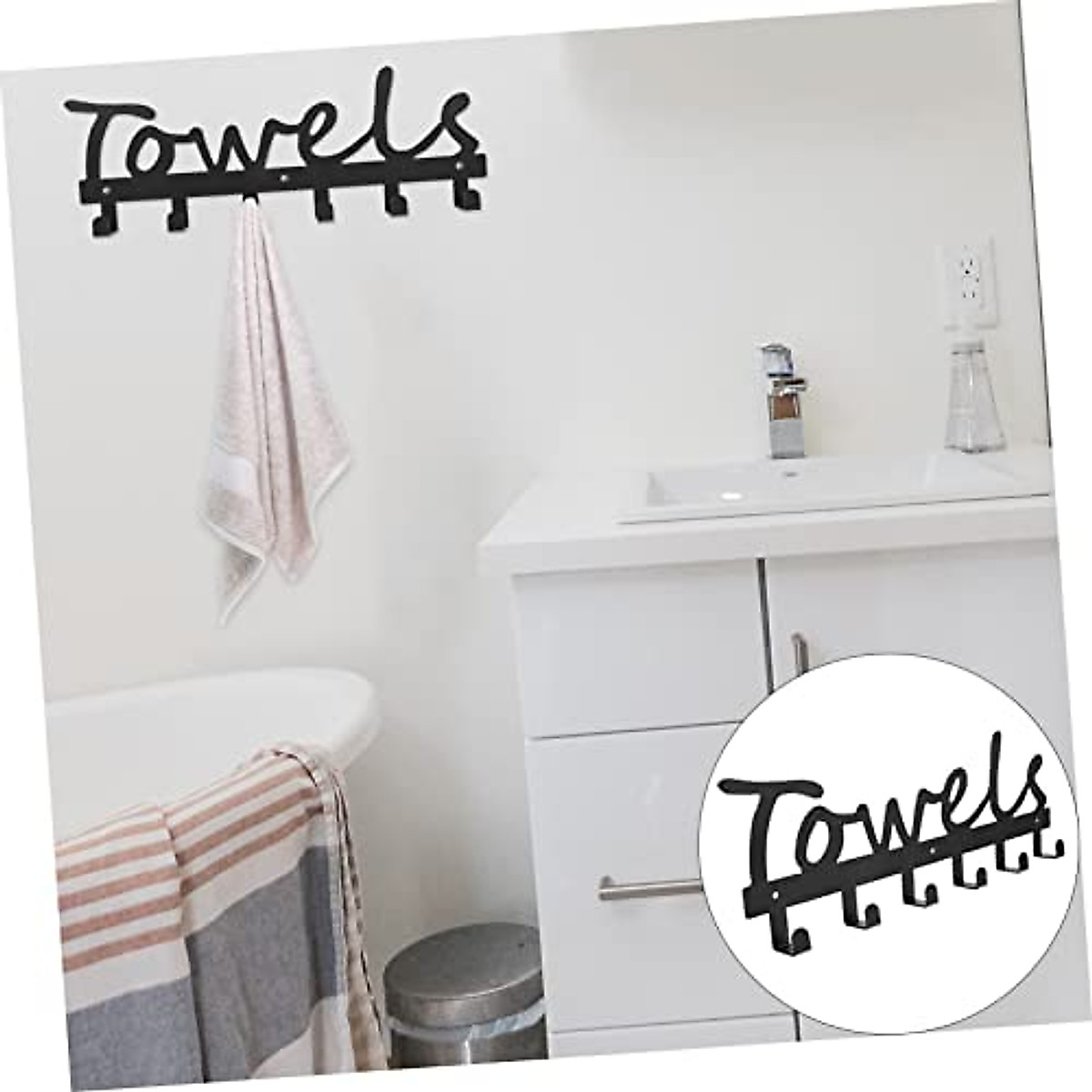 Abaodam 1 Pc Letter Coat Hook Metal Key Holder Entryway Key Holder Metal Hat Rack Metal Wall Hats Hanger Vintage Iron Kitchen Hook Wall Hooks Coat Hooks Rack Iron Coat Wrought Iron Gold