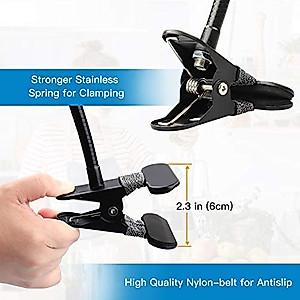 Pipishell Webcam Mount - Flexible Desk Stand Clamp Gooseneck Stand for Logitech Webcam C930e,C930,C920, C922x,C922, Brio 4K, C925e,C615