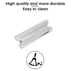 Htanch SN6061(1-Pack) 19.5625 inch 16GA Stainless Steel Heat Plate Replacement for Select Broil-Mate and Fiesta,Master Forge Gas Grills