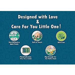 UNCLE WU Learning About Money Placemats - Early Childhood Education Materials Preschool -16 x 12 inch Waterproof Poster