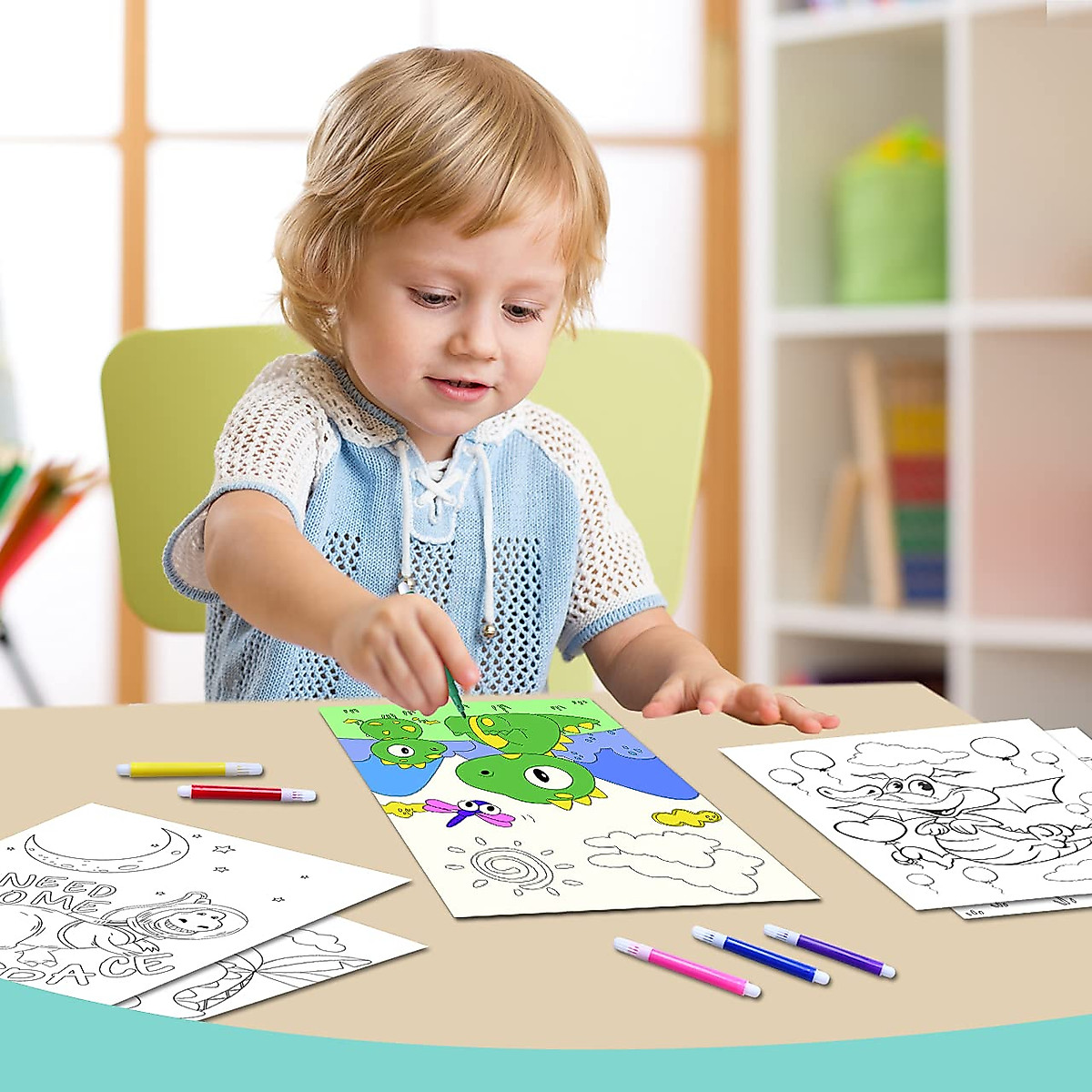 pigipigi Rainbow Scratch Set for Boys: 2 Style Scratch Paper Art Doodle Project Kits Color Crafts Art Supplies DIY Boards Best Birthday Christmas for Children 3 4 5 6 7 8 9 10 11 12 Years Old