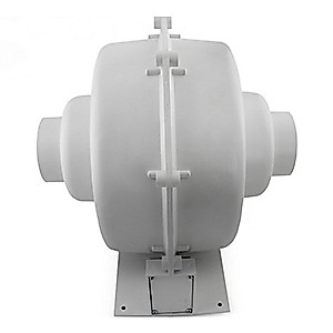 RadonAway GP501 Radon Fan & Install kit: Two 3"x3" Black Couplings & U-Tube Vacuum Gauge & Radon System Labels