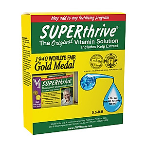 SUPERthrive The Original Vitamin Solution - Liquid Concentrate, May Add to Any Fertilizing Program, 4 fl. oz.