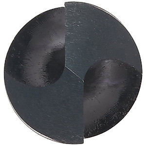 Chicago Latrobe 157 High-Speed Steel Short Length Drill Bit, Black Oxide Finish, Round Shank, 118 Degree Conventional Point, 9/16" Size (Pack of 1)