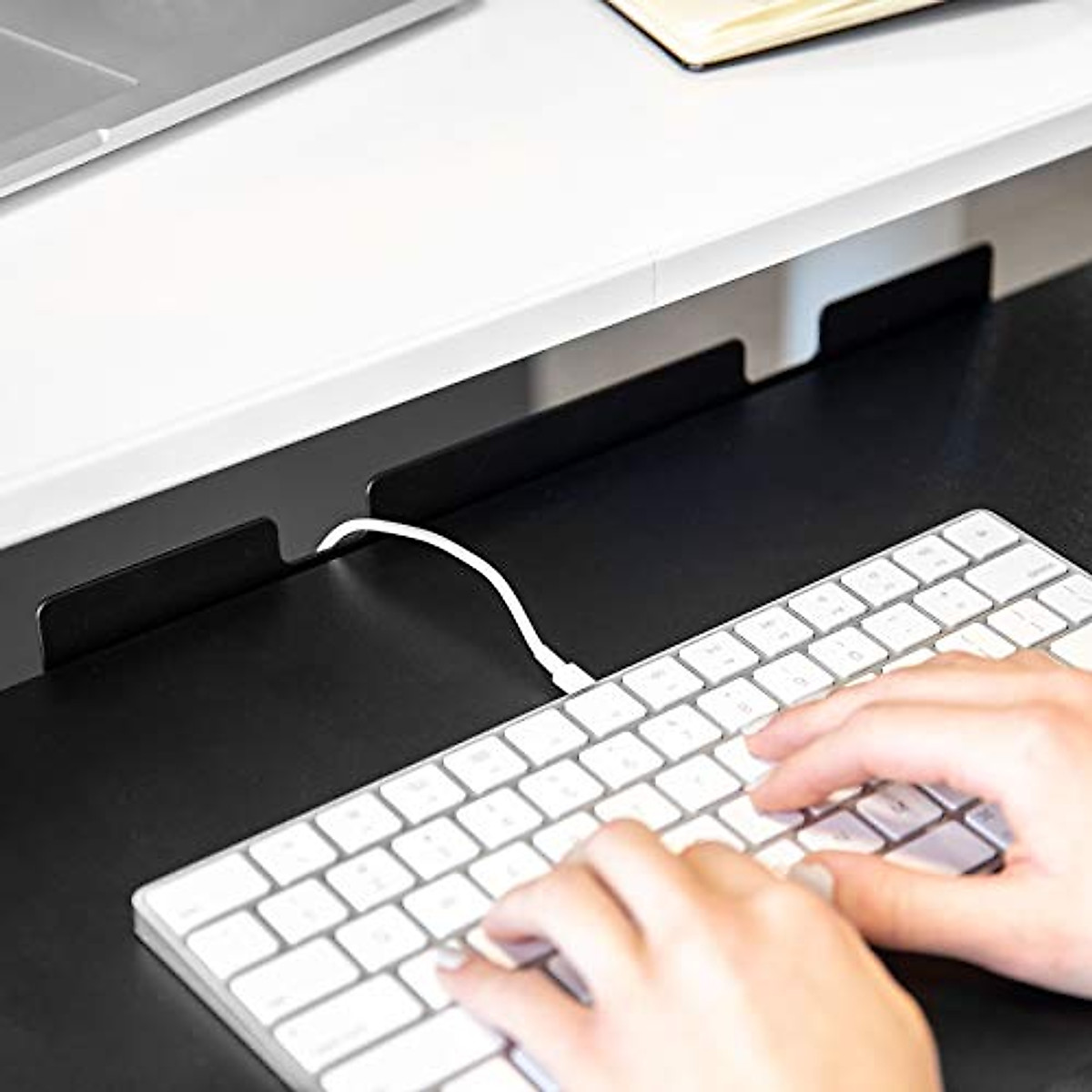 TechOrbits Keyboard Tray Under Desk – 27" Clamp On Keyboard Drawer Computer Stand – Ergonomic Mouse & Keyboard Sliding Tray Computer Desk Extender