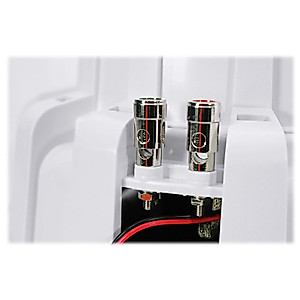 Rockville (2) MS10LW 10" 2400 Watt White Marine/Boat 10" Free Air Subwoofer with LED