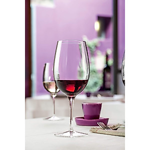 Luigi Bormioli Palace 20 oz Grand Vini Wine Glasses (Set Of 6), Clear