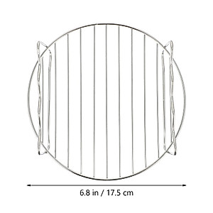 SHERCHPRY Air Fryer Cooking Rack Stainless Steel Steamer Rack 7 Inch Air Fryer Rack Cooking Steaming Cooling Racks Grill Basket for Air Fryer Pressure Cooker Accessories Veggie Steamer
