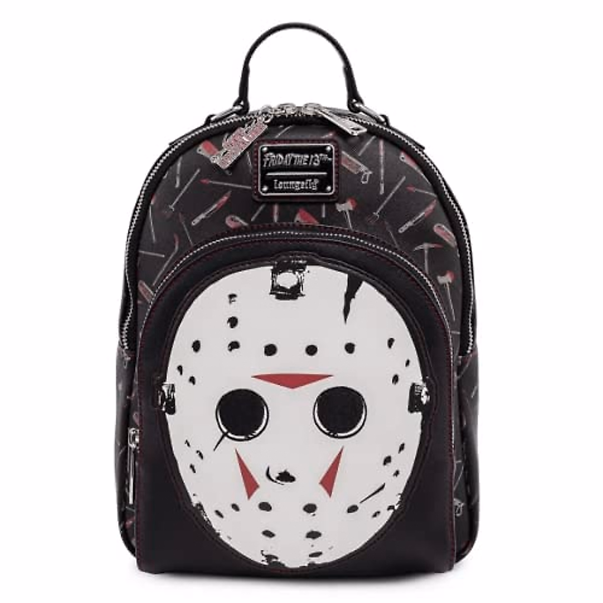 Loungefly Friday the 13th Jason Mask Womens Double Strap Shoulder Bag Purse