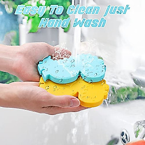 Cerbonny Reusable Ice Packs for Lunch Boxes, 4-Piece Set, Fun Dinosaur Shapes, Freezer Safe, Easy to Clean, Keeps Food and Drinks Cold