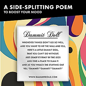 Dammit Doll - Classic Random Color, Stress Relief - Gag Gift - 1 Doll
